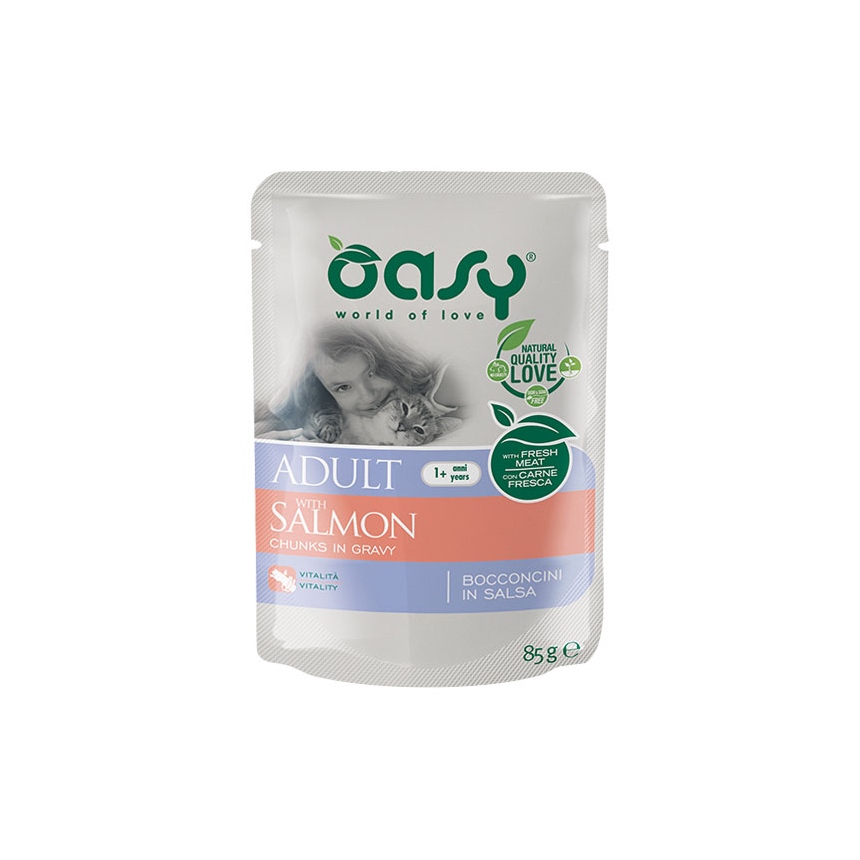 OASY LIFE STAGE ΚΟΝΣΕΡΒΑ-ΦΑΚΕΛΑΚΙ ΓΑΤΑΣ ΜΕ ΣΟΛΟΜΟ - ONLINE PET SHOP