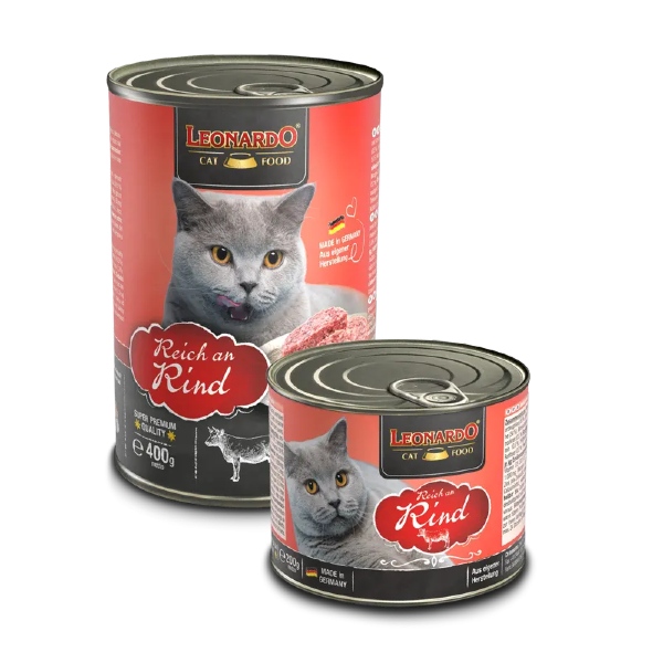 LEONARDO ΚΟΝΣΕΡΒΑ ΓΑΤΑΣ ΜΕ ΜΟΣΧΑΡΙ - ONLINE PET SHOP