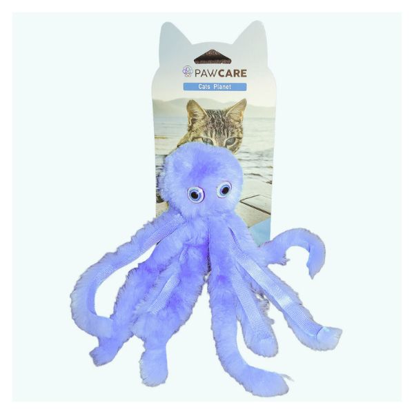 PAW CARE ΠΑΙΧΝΙΔΙ ΓΑΤΑΣ ΓΑΛΑΖΙΟ ΧΤΑΠΟΔΙ 20cm - ONLINE PET SHOP